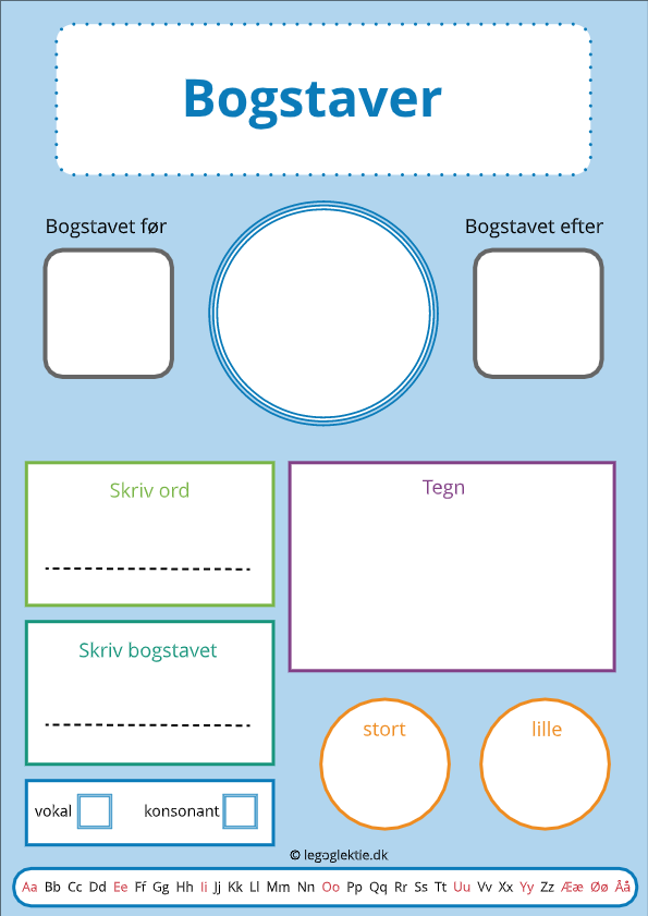 bogstaver | Leg og Lektie