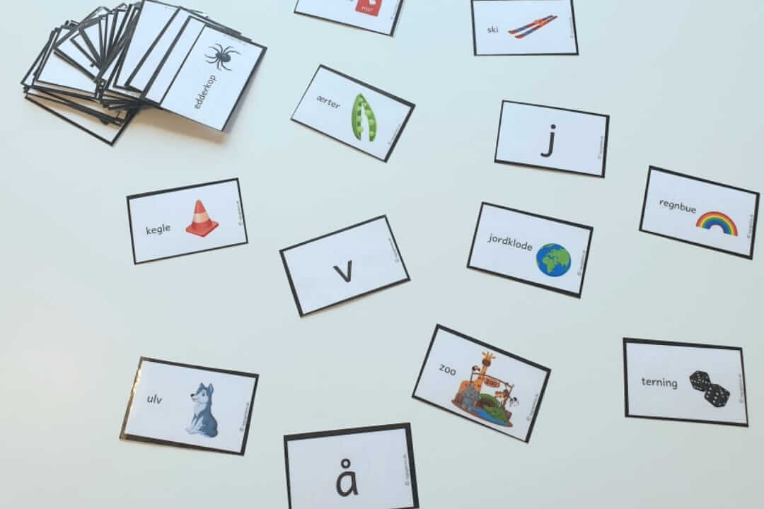 Vendespil med bogstaver - Leg og Lektie