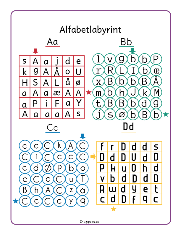 bogstaver | Leg og Lektie